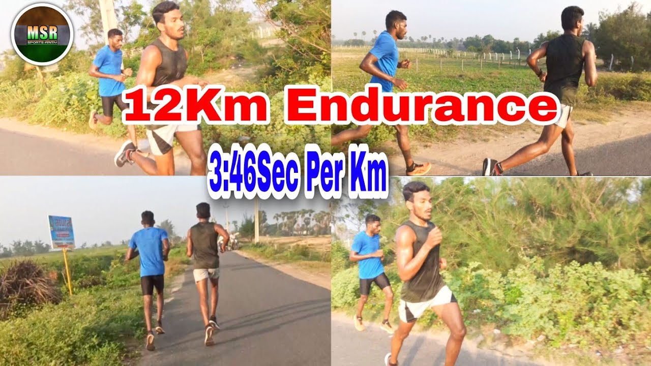 How To Run Endurance 12km Running Video With Proper Timing | Msr Sports ...