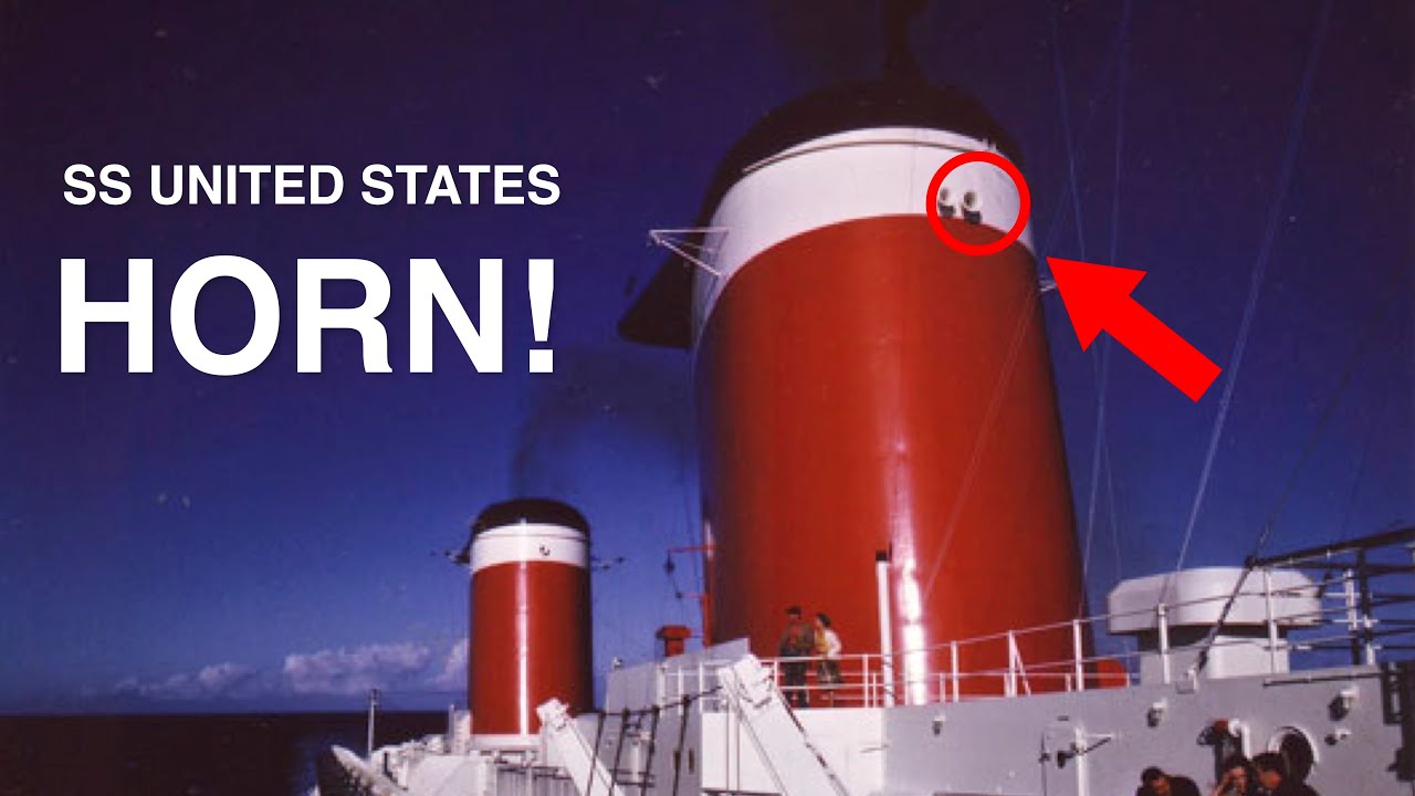 SS United States - Restored Horn (Tyfon 575) - YouTube