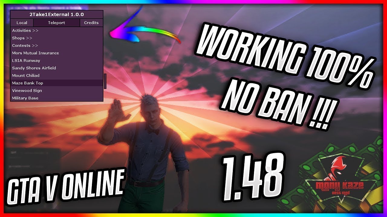 GTA 5 PC Online - 1.48 Mod Menu - 2Take1 External - Free [UNDETECTED ...