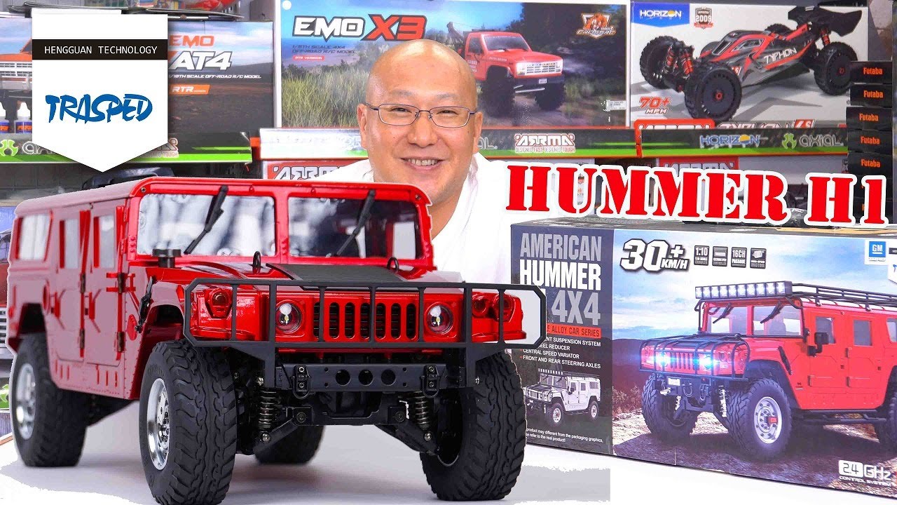 HG RC製 HUMMER H1アメリカ軍用車両 H1 ハマー品番：HG P415 【LEDライト+スピ－カー+16Cプロボ付き ...