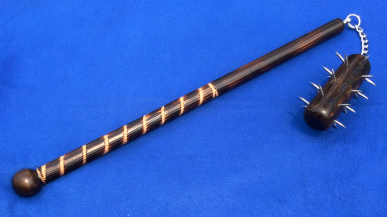 DIY Medieval Wooden Flail Weapon - YouTube