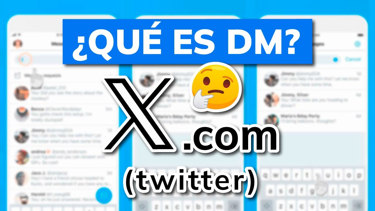 ¿QUÉ ES DM en TWITTER / X.COM? - Mensaje Directo - YouTube