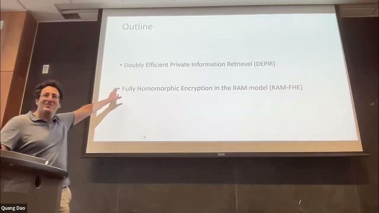 Daniel Wichs: Doubly Efficient Private Information Retrieval and Fully Homomorphic RAM ...
