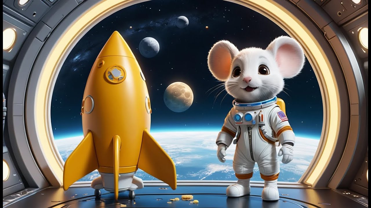 The Moon Mouse and His Cheese Rocket | Fun Nursery Rhyme for Kids ...