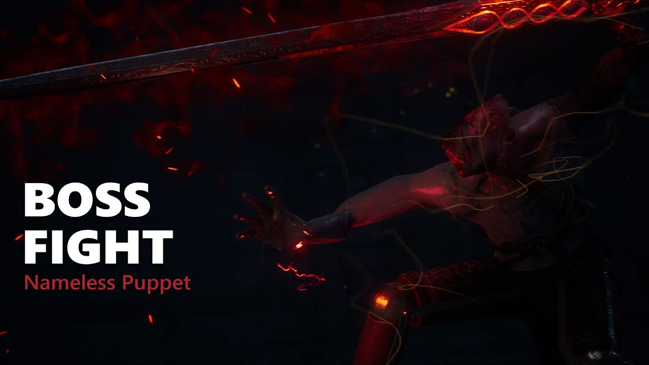 Lies of P - Nameless Puppet Boss Fight [Coil Mjolnir] [Gameplay] - YouTube
