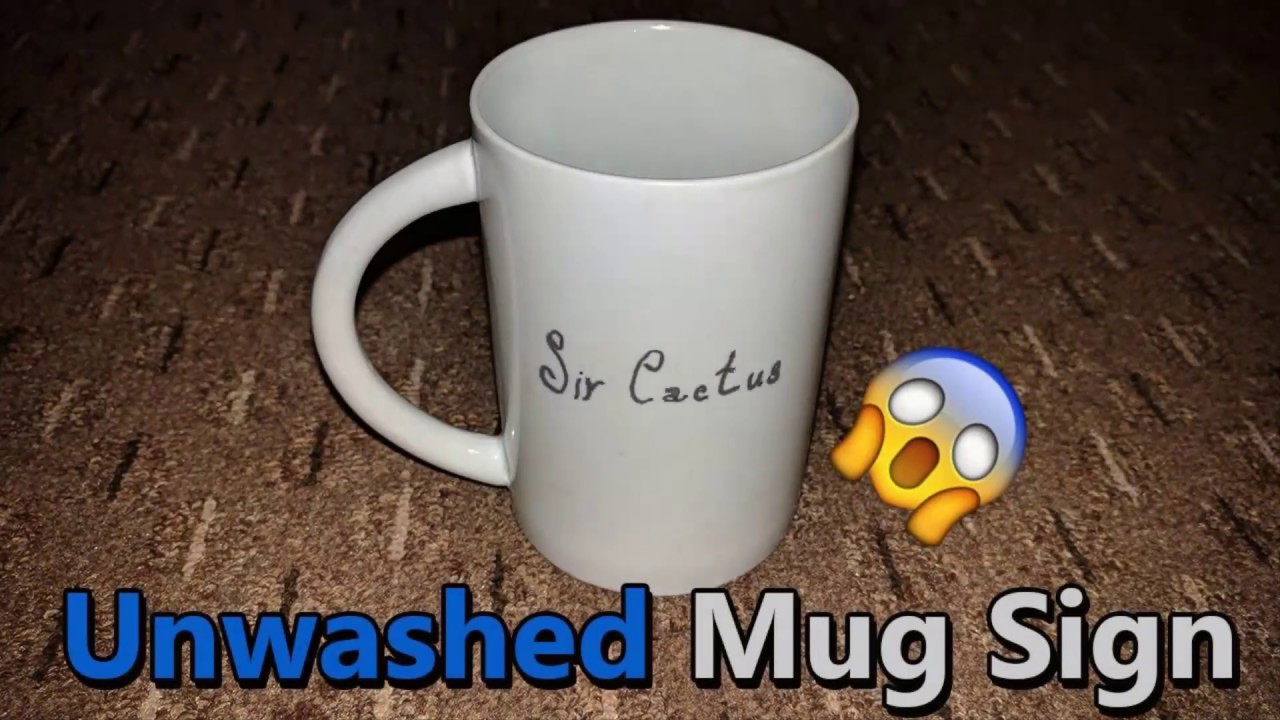 Create Awesome Unwashable Mug Sign!!! - YouTube