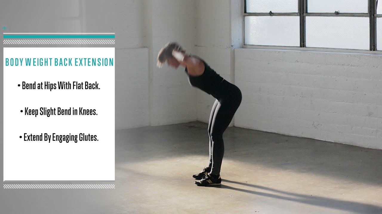 Body Weight Back Extension - YouTube