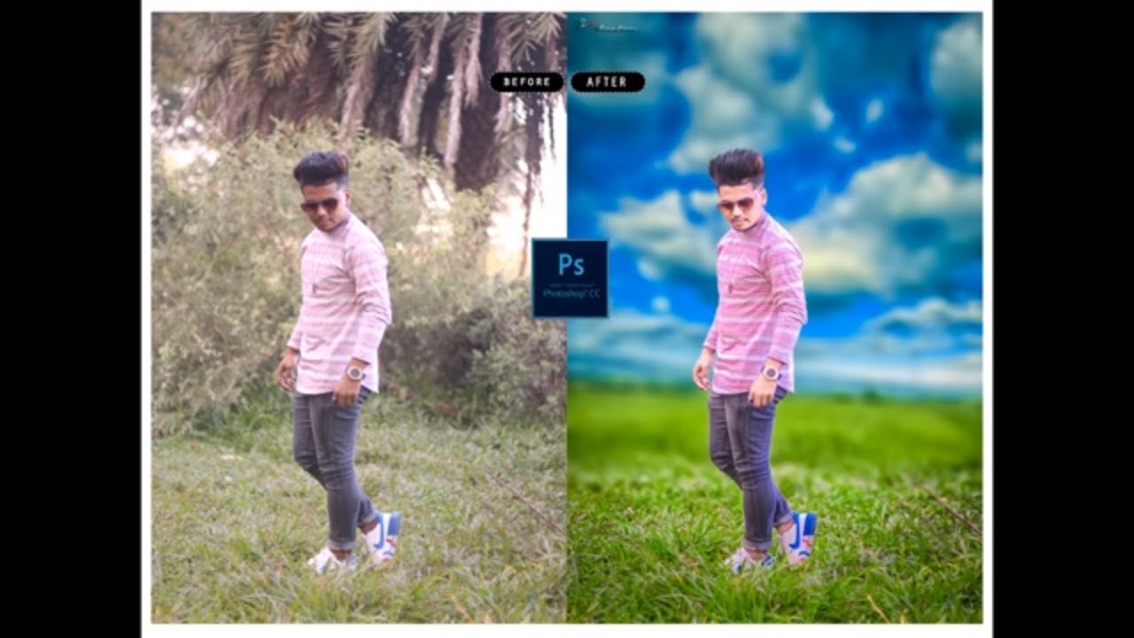 New Background mixing and Blur effect| Soft Natural Photoshop Tutorial ...