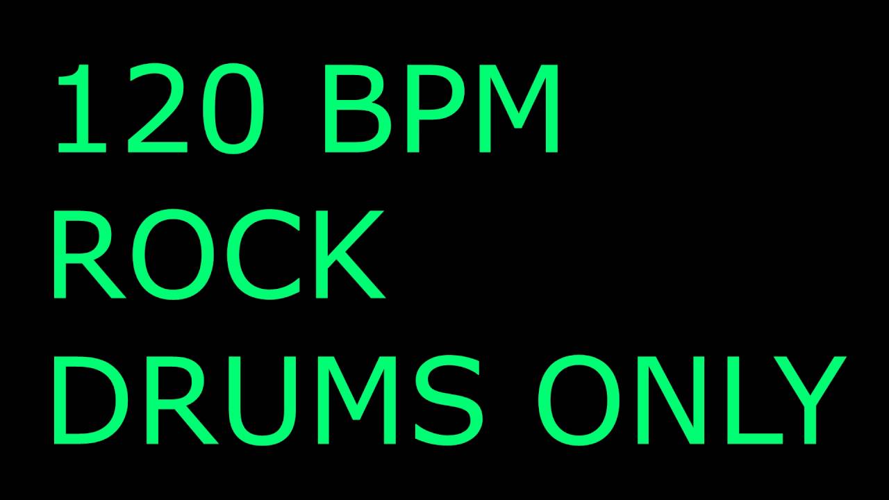 120BPM Rock Drums Only // Drum Backing Track - YouTube