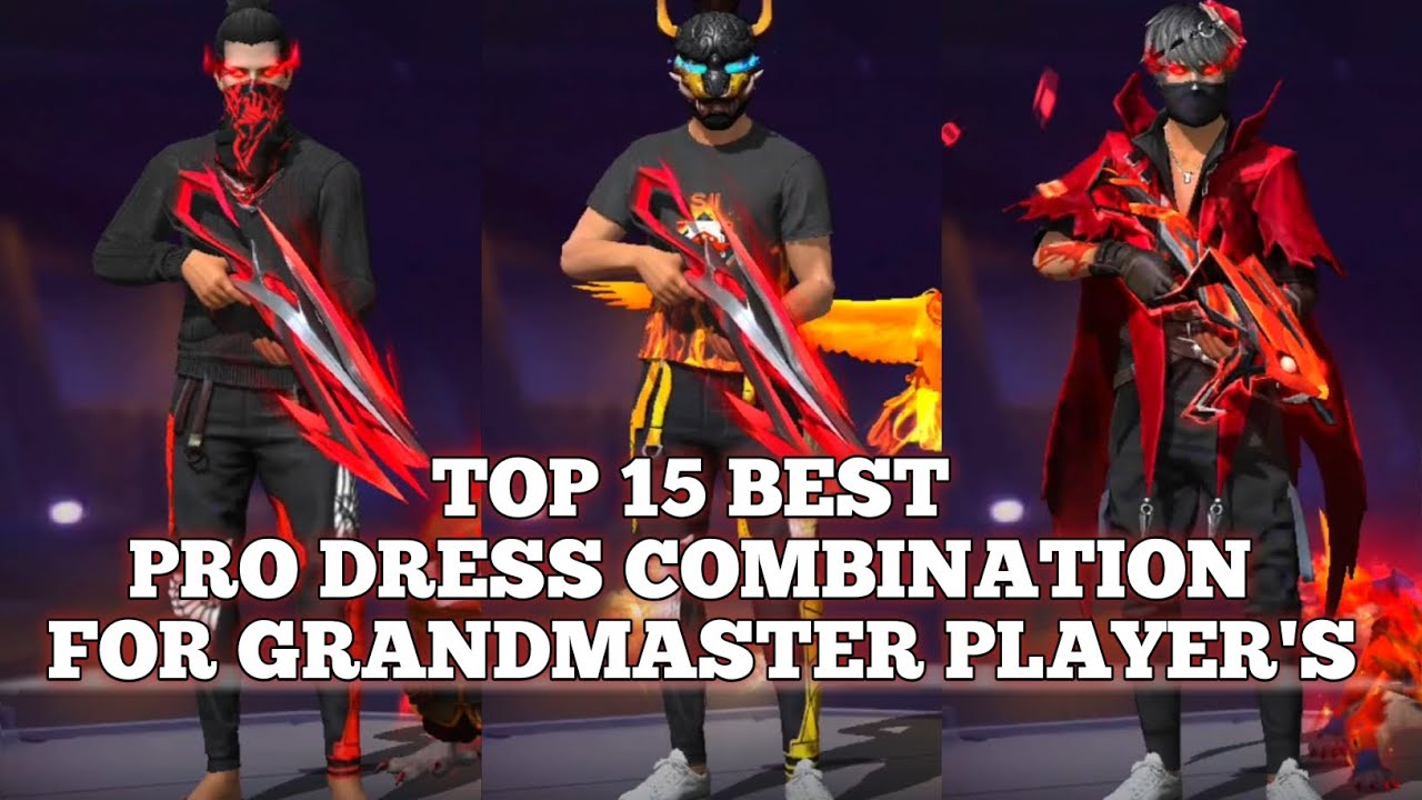 TOP 15 BEST DRESS COMBINATION FOR GRANDMASTER PLAYER'S 😀 - YouTube