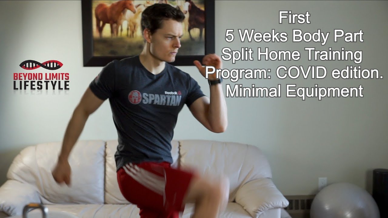First 5 weeks Body Part Split Home Training Program: COVID edition ...