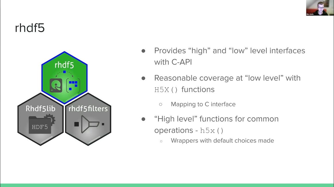 rhdf5: HDF5 in the Bioconductor ecosystem – Mike Smith, European Molecular Biology Laboratory ...
