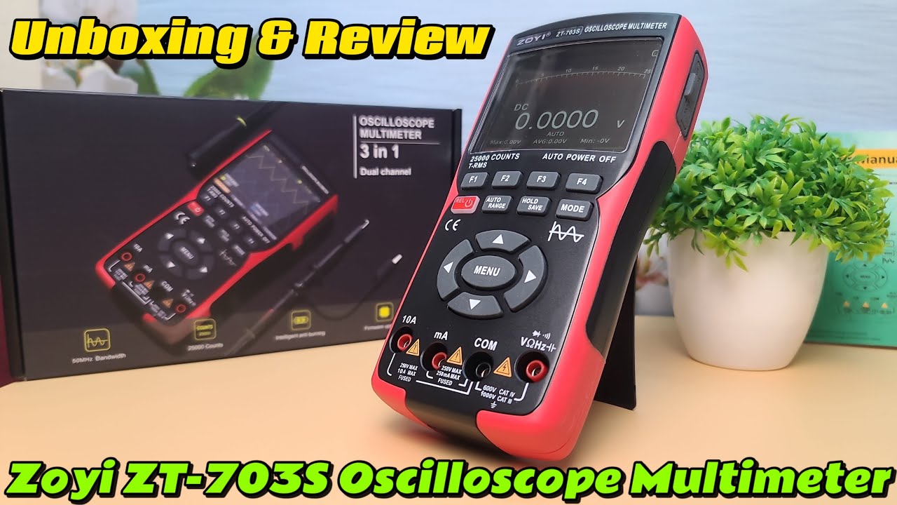 Zoyi ZT-703S 3 in 1 Oscilloscope Multimeter Signal Generator Unboxing and Review - YouTube