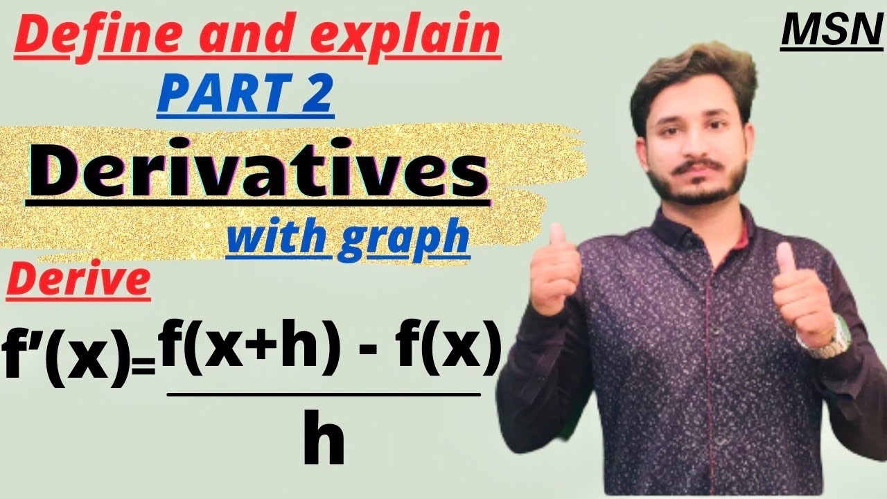 Derivatives in Detail|| Definition and derive formula for derivatives ...