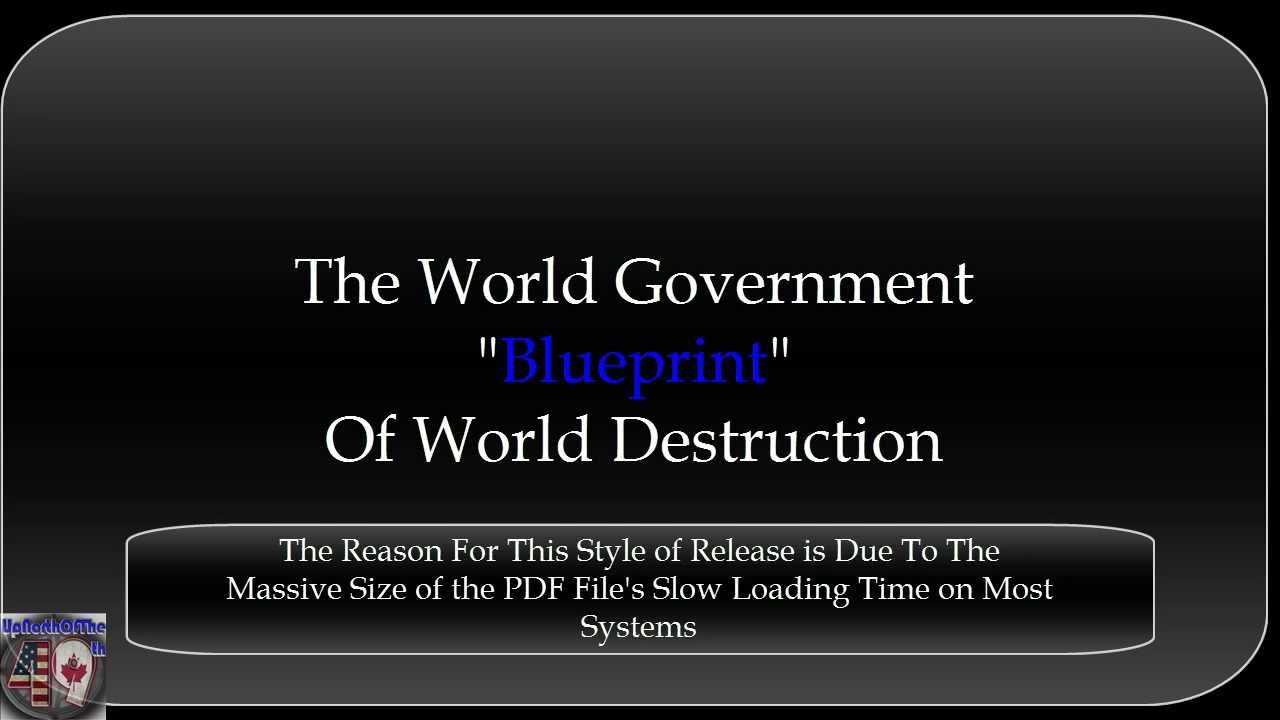 "The World Government "Blueprint"" - YouTube