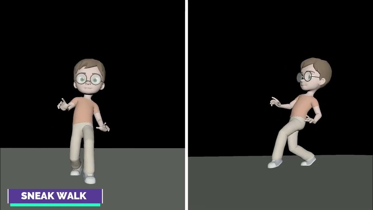 Animation walk & run & sneak cycle @jaidenanimations - YouTube