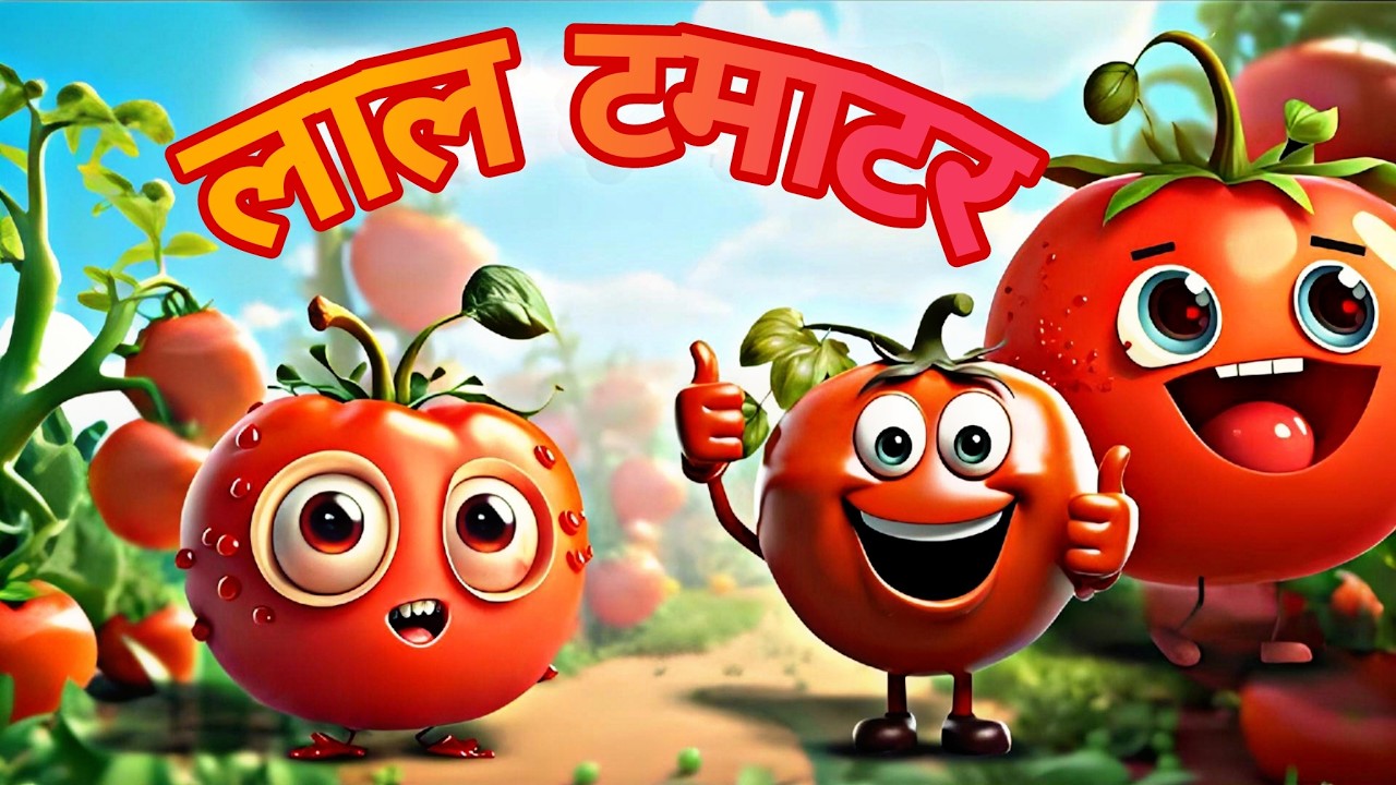 लाल टमाटर | Lal Tamatar HINDI Rhymes for Children | Hindi Rhymes ...