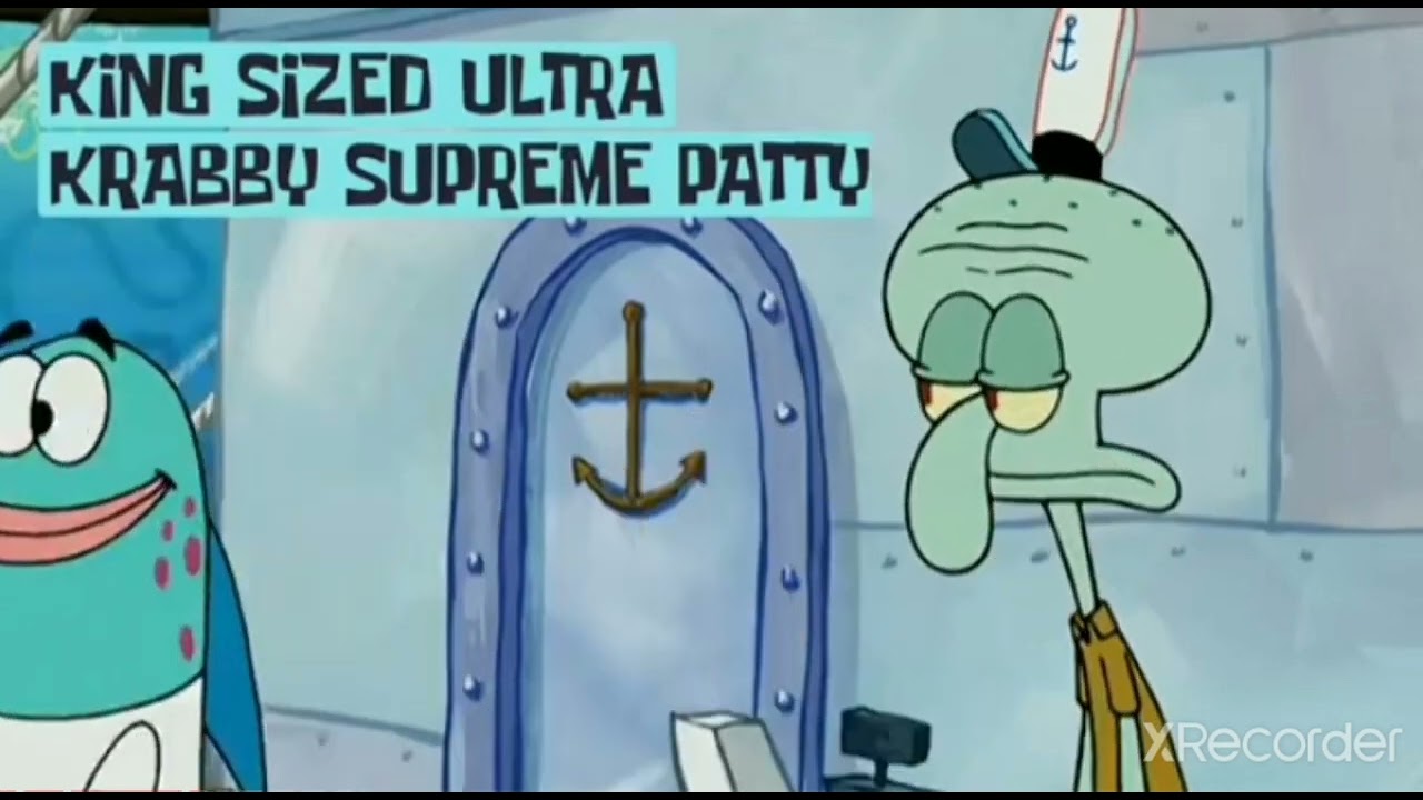 SpongeBob SquarePants - KING SIZED ULTRA KRABBY SUPREME PATTY ON A ...