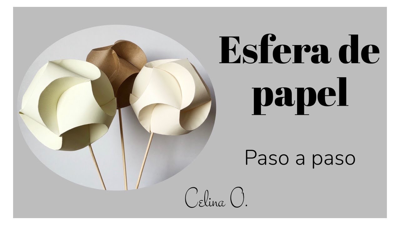 Esfera de papel en 5 minutos. SÚPER FÁCIL DE HACER #diy - YouTube