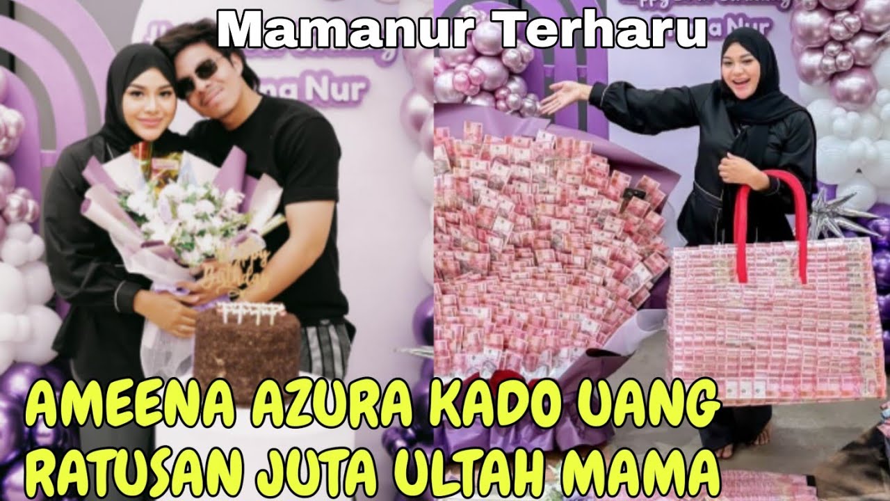 LIVE AMEENA AZURA RAYAIN ULANG TAHUN MAMA NANGIS HARU PELUK PAPA - YouTube