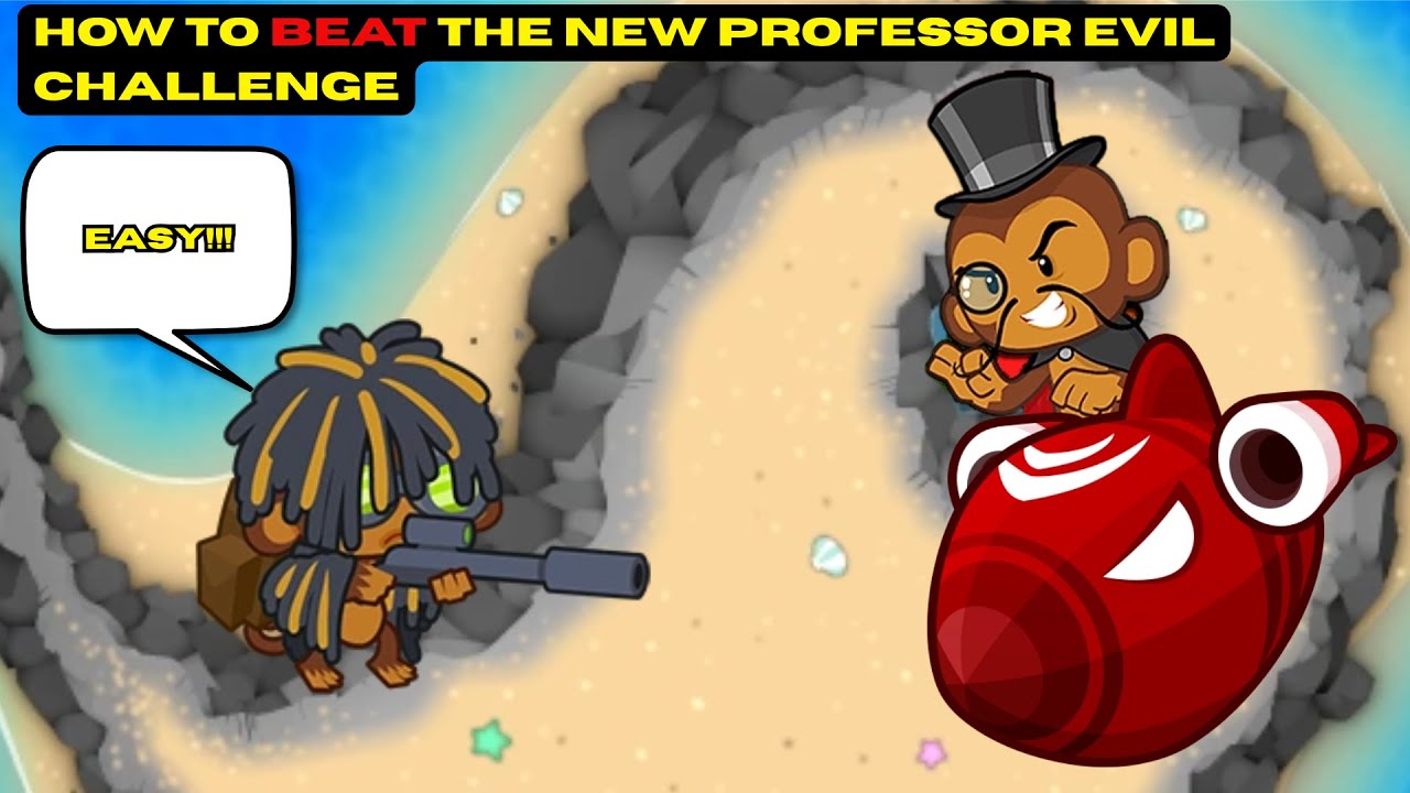 How to Easily Beat the NEW Professor Evil Challenge! BTD Battles - YouTube