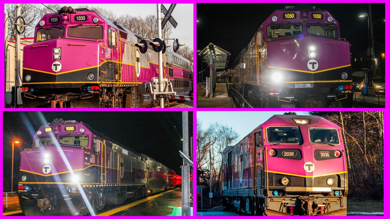 Trains on The MBTA Franklin Line Part 13 - YouTube