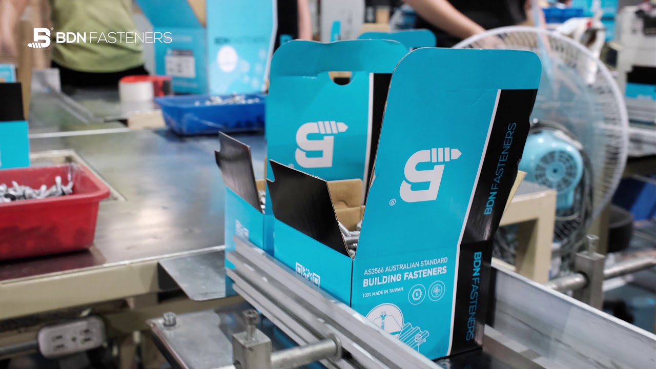 BDN FASTENERS® Packing Procedure - New small box packaging - YouTube