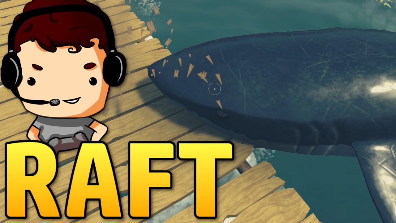 Raft Game Gameplay - SHARK-PROOFING THE BASE?! - Let's Play Raft - YouTube