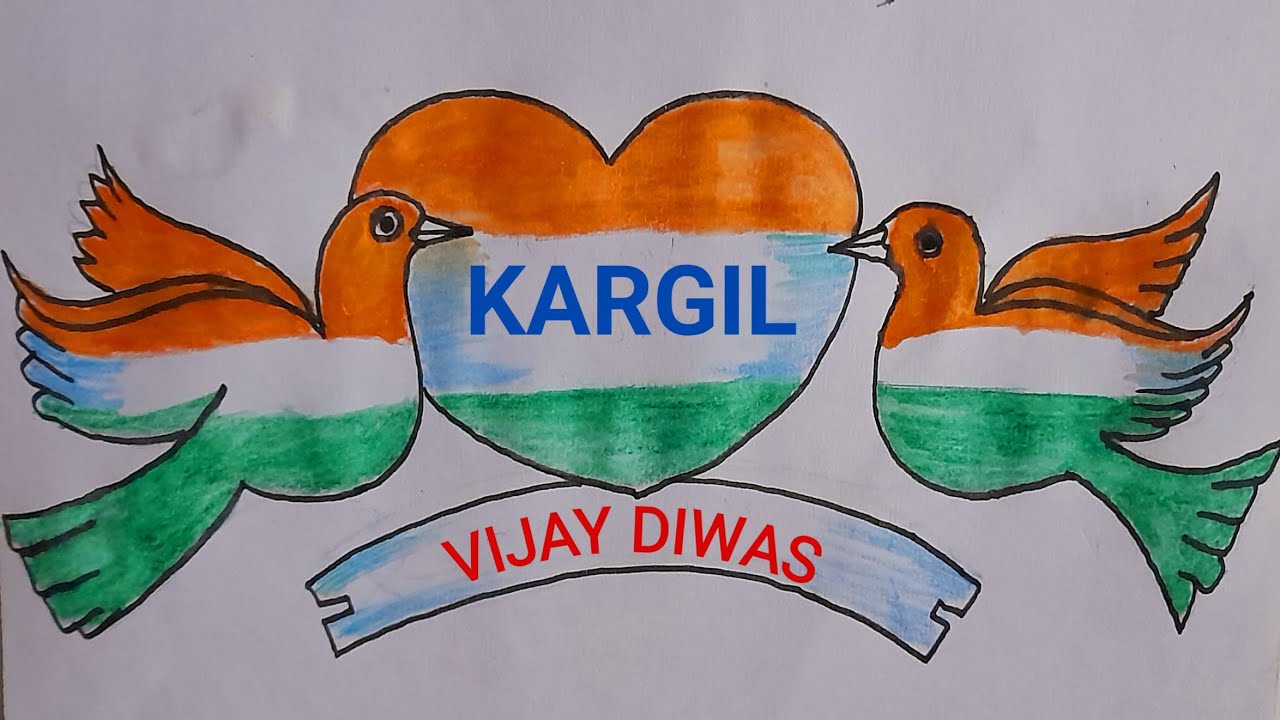kargil war drawing | kargil diwas drawing | kargil vijay diwas 2021 ...