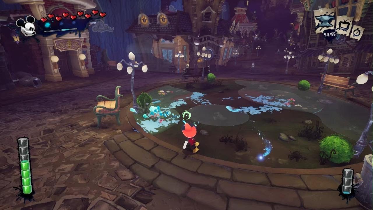 Disney Epic Mickey- Repair Mean Street Pin? Bug?!? - YouTube