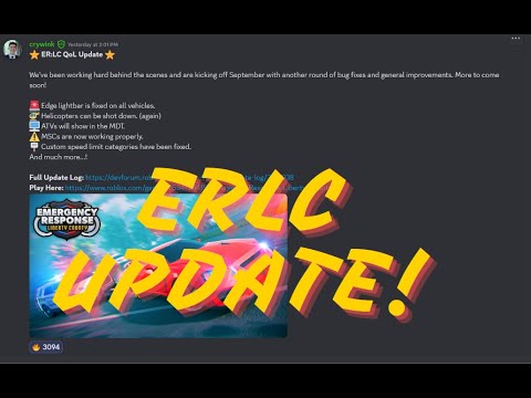 Small ERLC update review. - YouTube