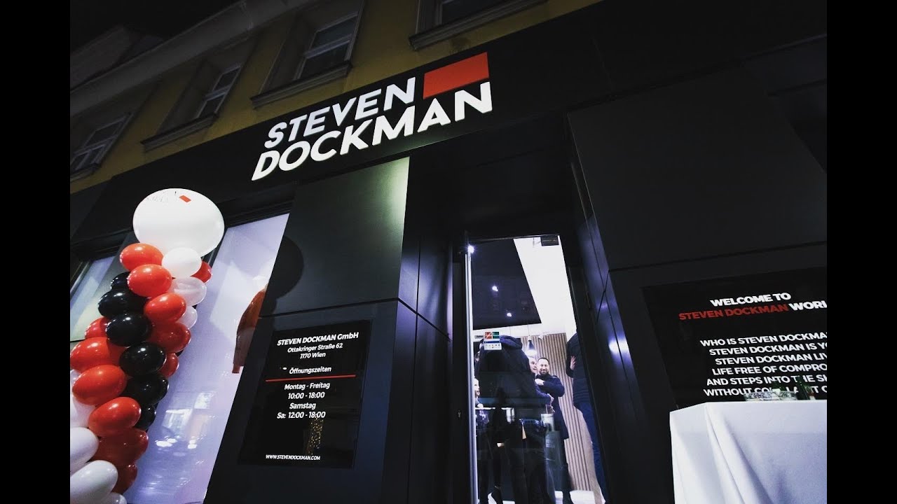STEVEN DOCKMAN - Opening new store in Vienna - Austria 04.02.2022 - YouTube