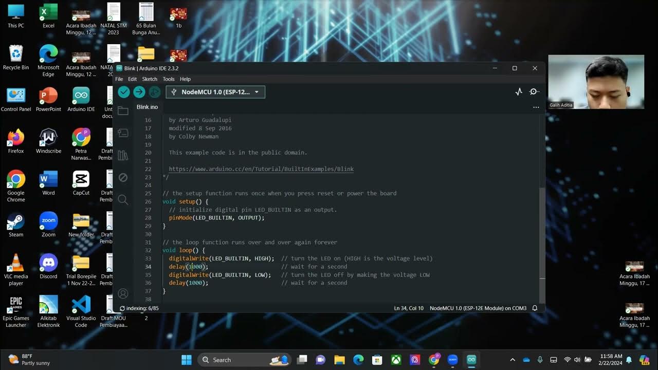 Praktikum Lab 1 Mempersiapkan Arduiono IDE untuk NodeMCU (ESP8266) - YouTube