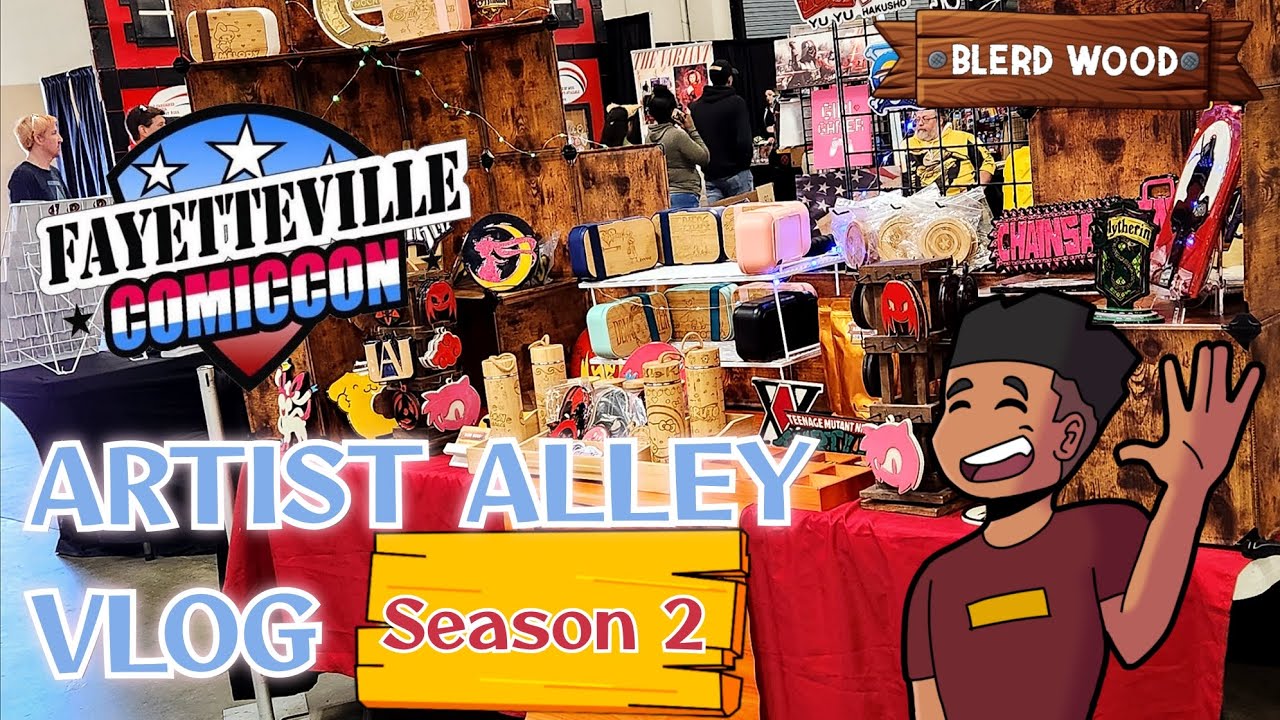 Artist Alley Vlog Season 2: Fayetteville Comic Con| Wrestle mania I ...