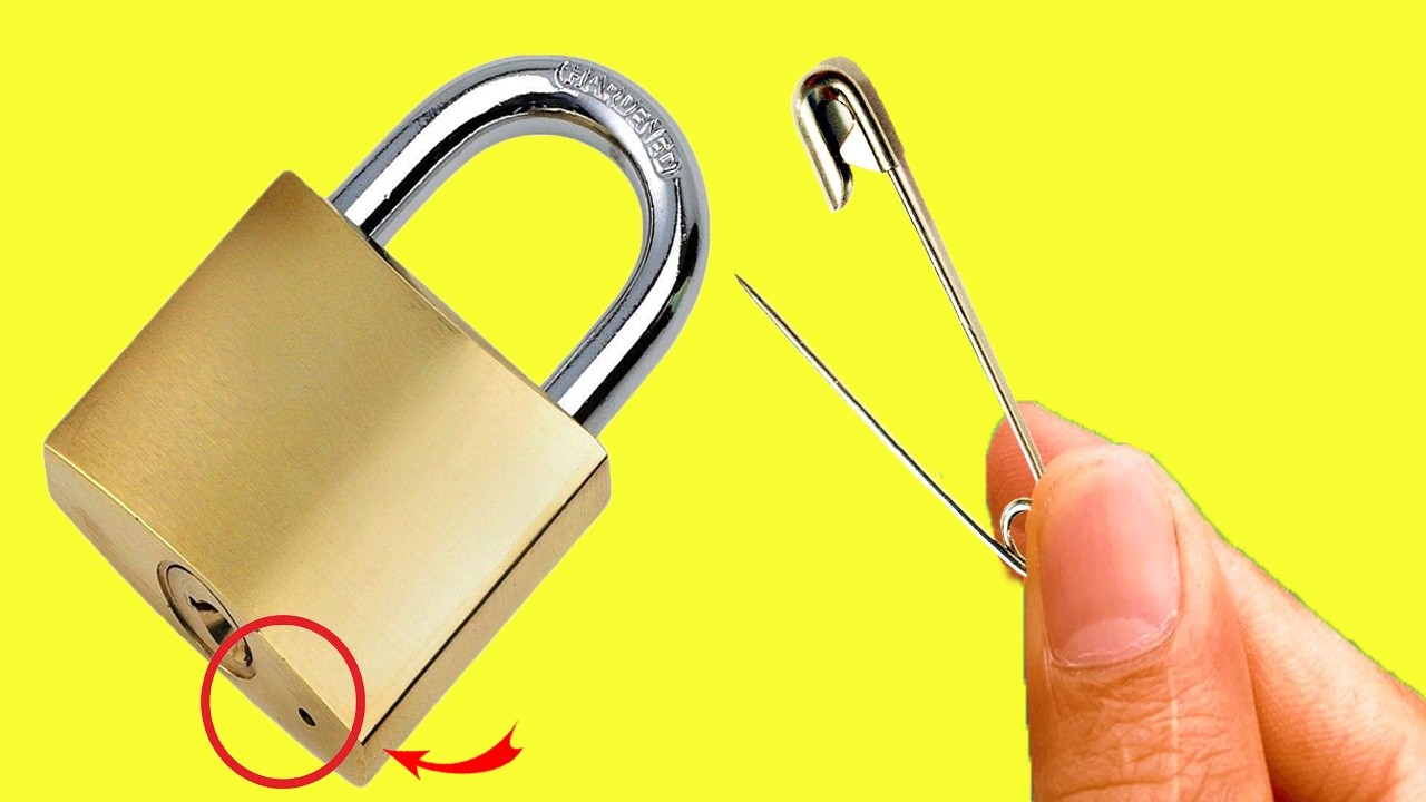 How to open a locked lock without a key. Open any lock without breaking ...