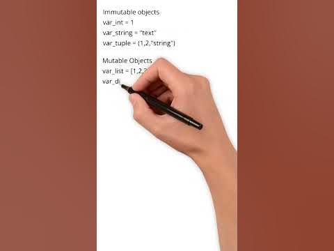 Mutable and Immutable objects in python | #shorts #short #python # ...