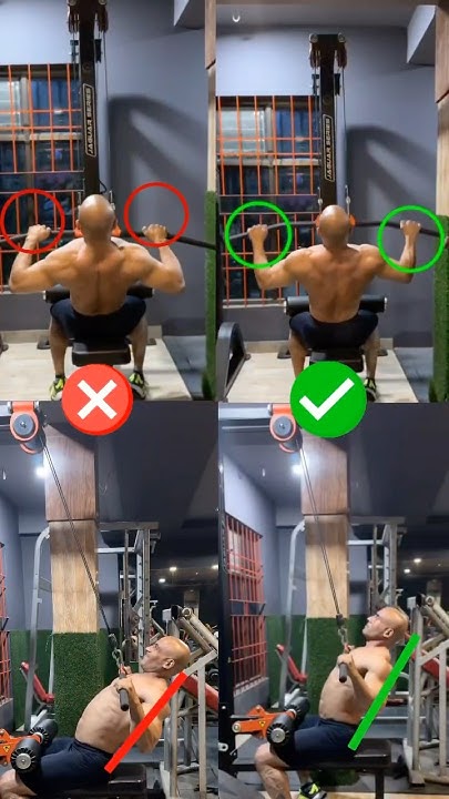 "Lat Pulldown Hacks: Correcting Mistakes for Maximum Results!"#shorts #fitneess #motivation ...
