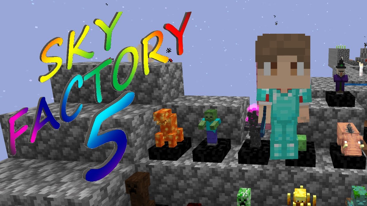 Sky Factory 5 : E13 : Building an Auto mob Farm - YouTube