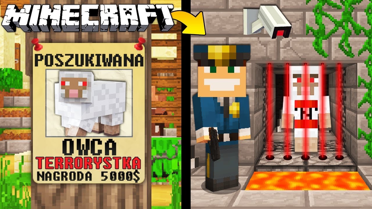 OWCA TERRORYSTKA POSZUKIWANA W MINECRAFT || MINECRAFT POSZUKIWANY - YouTube