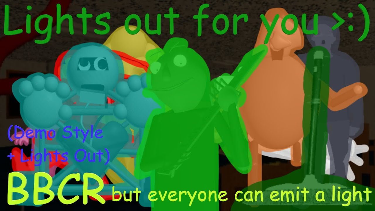 Baldi's Basics but every character emits a light [BBCR Mod or Mod Menu ...
