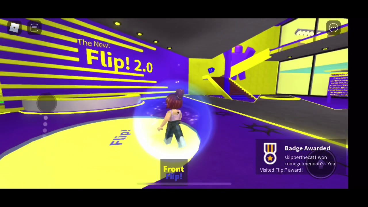 Flip trampoline Roblox. - YouTube