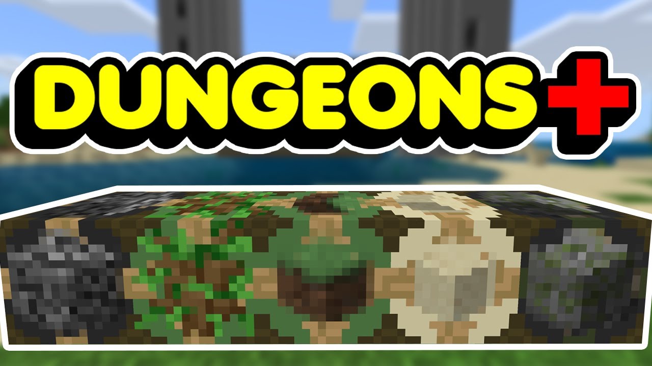 Minecraft Bedrock: Dungeons+ Addon (DUNGEONS FROM BLOCKS) - YouTube
