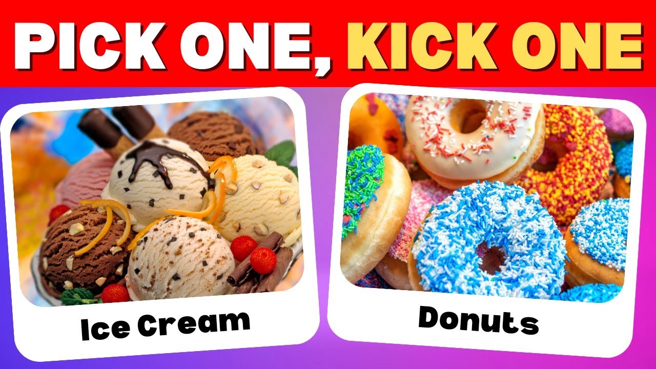 Pick One, Kick One - Food Edition! 🍕🍔 | Quizzy Clips - YouTube