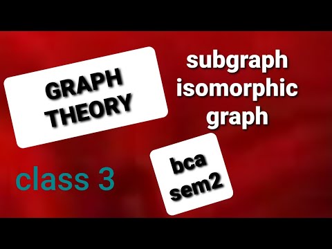 graph theory bca class3 subgraph+isomorphic graph - YouTube