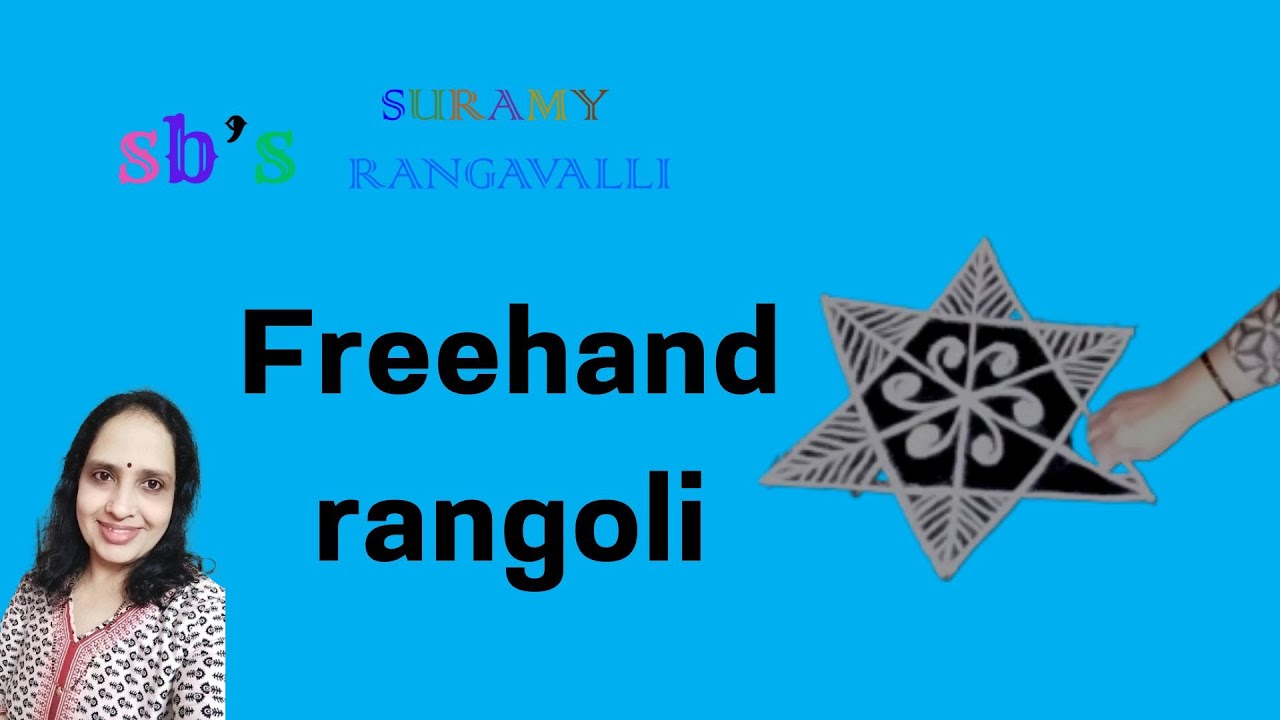 Free Hand Rangoli Designs - Easy, Creative, Simple rangoli - YouTube