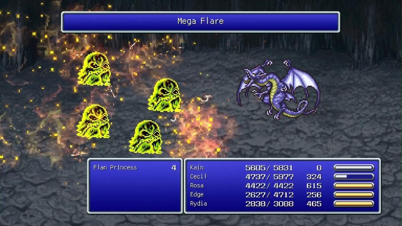 Final Fantasy IV Pixel Remaster Flan Princess and Adamant Armor - YouTube