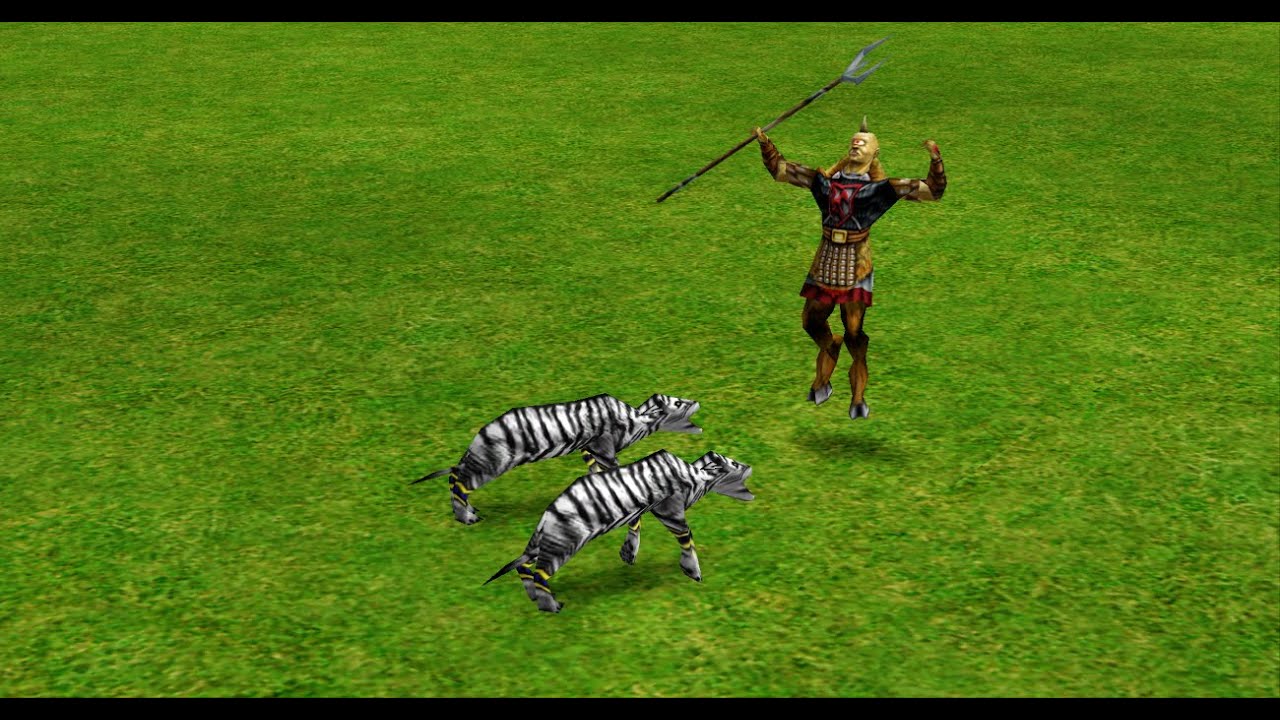 Age of Mythology gargarensis vs 2 white tiger(upgraded) - YouTube