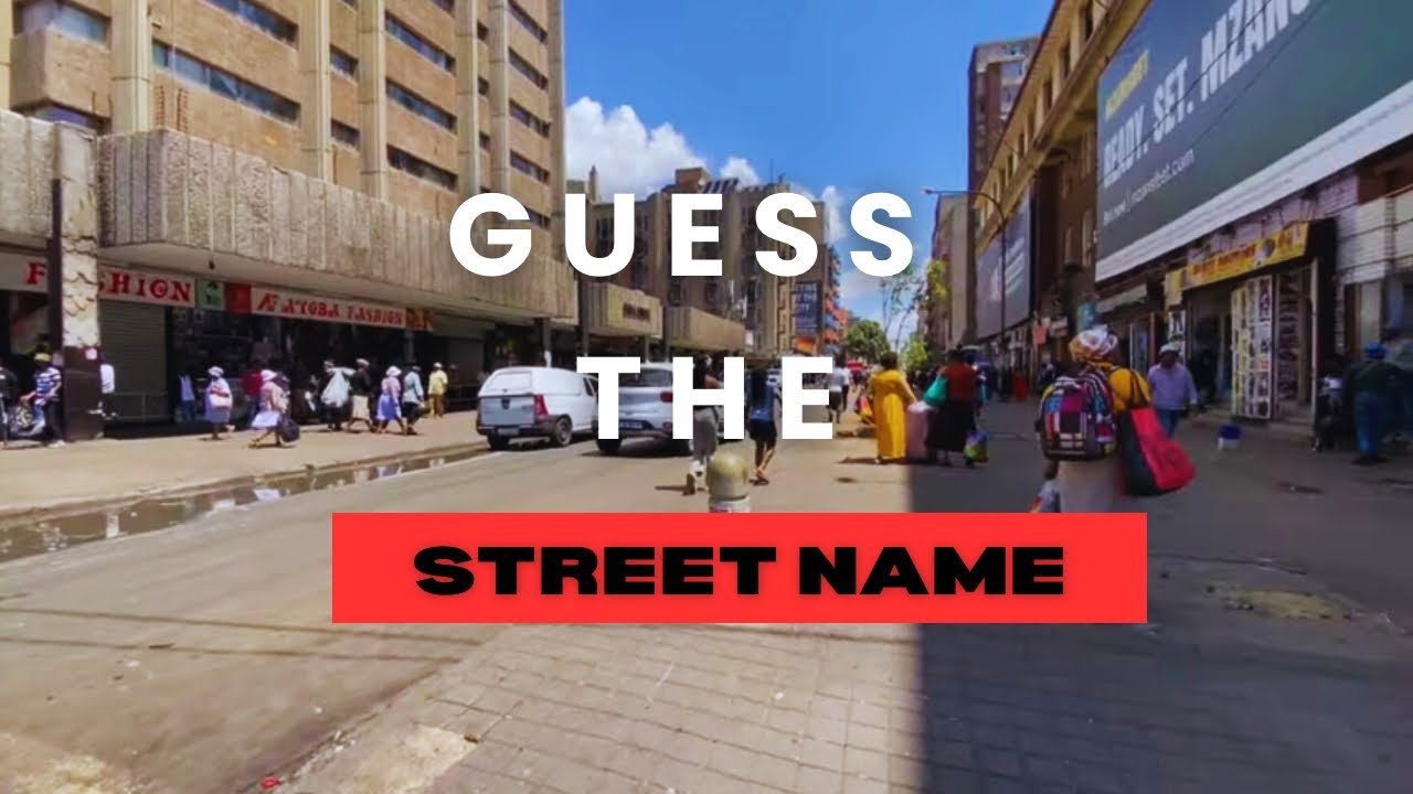 JOHANNESBURG SOUTH AFRICA. Guess the street name. - YouTube