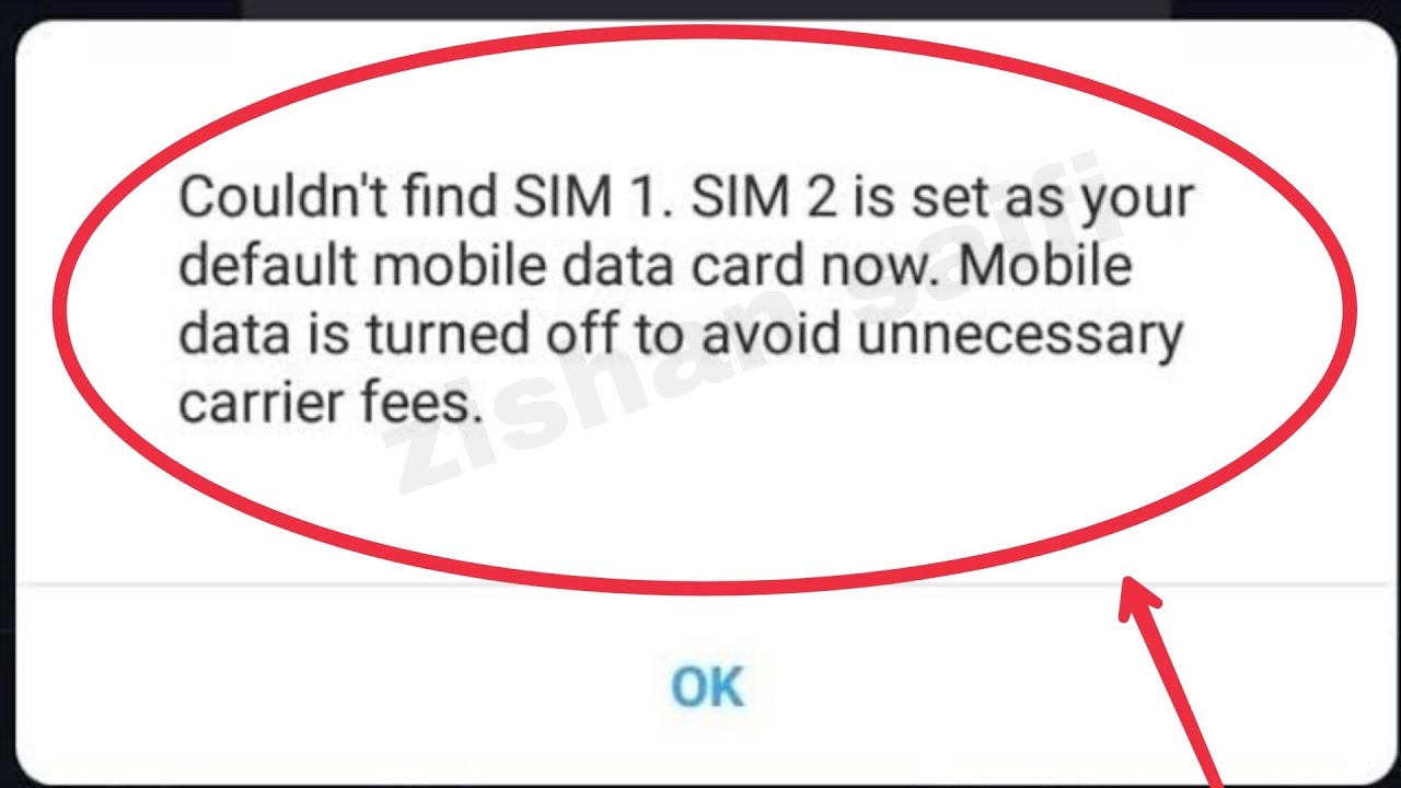 Fix MIUI Couldn't Find SIM 1. SIM 2 is set as your default Mobile data ...
