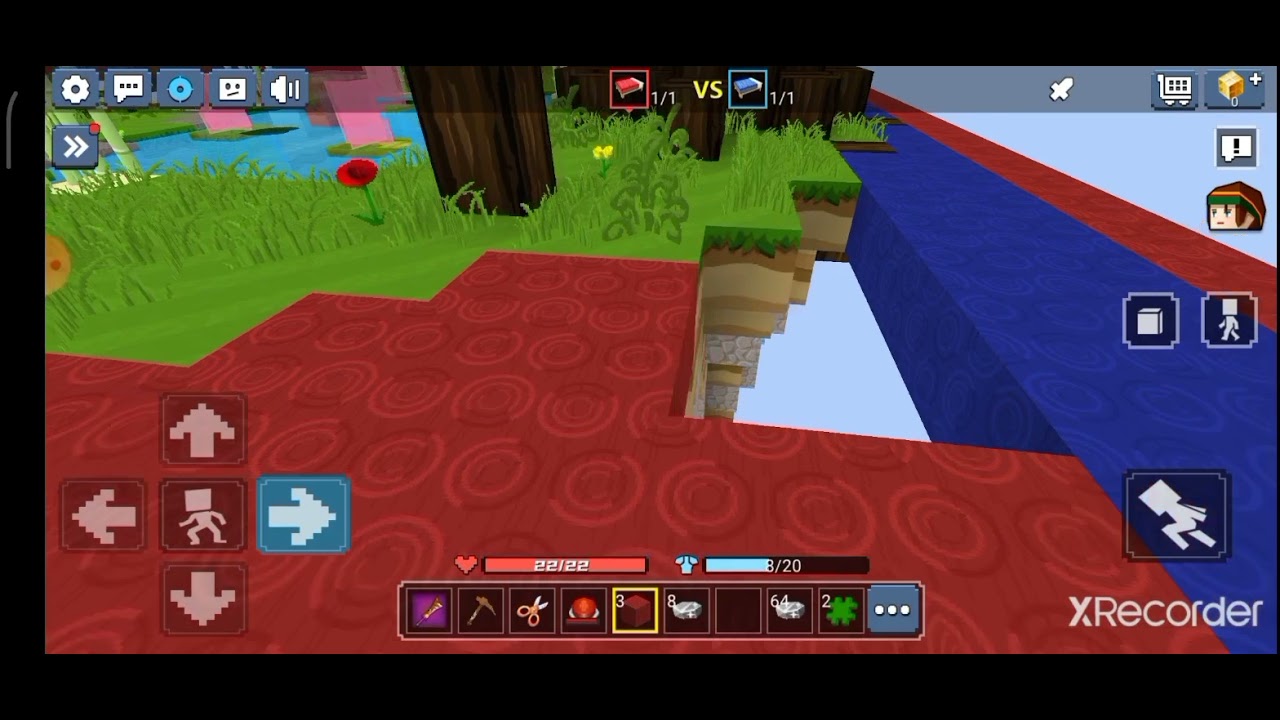 BLOCKMAN GO BEDWARS FİLLNG THE WHOLE MAP - YouTube